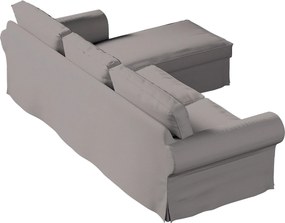 Potah na pohovku IKEA Ektorp 2-místná s lenoškou barva béžová látka pletený vzor