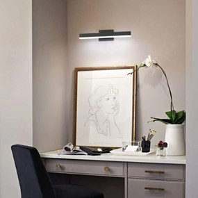 Toolight, LED koupelnové svítidlo nad zrcadlo 12W 50CM APP373-1W, černá, OSW-05003