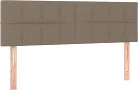 Box spring postel s matrací taupe 140x190 cm textil 3140613