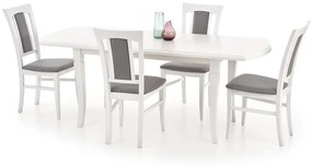 Rozkládací jídelní stůl Fryderyk 160/240 cm bílý