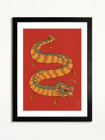Bao Quyen | Dragon Dance Rám: Černý, Velikost: 60 x 40 cm