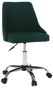 Kancelářská židle, smaragdová/chrom, Tempo Kondela EDIZ