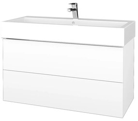 Dřevojas Koupelnová skříň VARIANTE SZZ2 100 Varianta: N01 Bílá lesk / N08 Cosmo