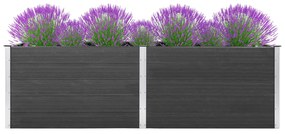 vidaXL Zahradní vyvýšený záhon 200 x 50 x 91 cm WPC šedý