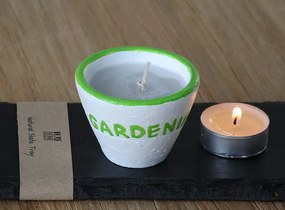 Svíčka - vůně gardenie - keramický obal