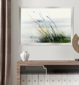 Minimalistický obraz do moderních i klasických interiérů - Trávy, Vodní série | Anna Borkowska