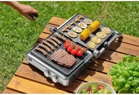 SENCOR SBG 4010SS stříbrná / Kontaktní gril / 2000 W / Regulace teplot