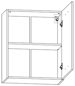 Kuchyňská linka LANGEN ap | 160 cm | PUSH OPEN | artisan