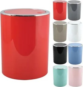 MSV KAMAKA výklopný odpadkový koš 6 L červený / plast