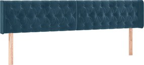 Box spring postel s matrací tmavě modrá 180x200 cm samet 3141501