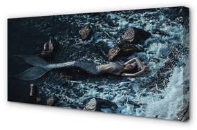 Obrazy na plátně mořská siréna 125x50 cm