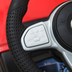 HOMCOM Dětský Elektronický Vozík Mercedes Benz Licencovaný S Edicí Trunk, Klakson a Světla 12-36 Měsíců - Červená