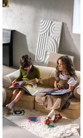 Světle hnědá manšestrová dětská pohovka 132 cm Settee – Wigiwama