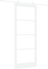 Posuvné dveře ORKDAL 93 x 232 cm Masivní borové dřevo a sklo 3332096