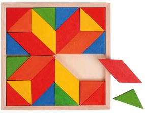 Bigjigs Toys Dřevěná mozaika barevná