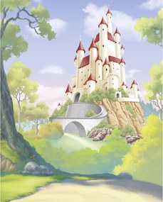 Komar Vliesová fototapeta Disney Princess Snow White Castle 200 x 250 cm