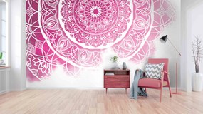 Malvis ® Tapeta Růžová mandala Vel. (šířka x výška): 432 x 290 cm