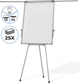 74172 Jago Flipchart tabule s výsuvným držákem papíru, 60 x 90 cm