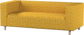 Potah na pohovku IKEA  Klippan 2-místná barva žlutá látka pletený vzor, vzorované