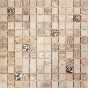 EBS Travert mozaika 31,6x31,6 botticino drop 1 m2