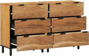 Sestava komody 2 ks 120 x 33 x 75 cm Masivní akátové dřevo 3310010