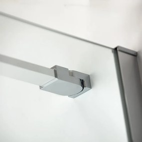 BPS-koupelny Posuvné sprchové dveře HYD-ATA-CH-A 100 chrom/transparent pro instalaci do niki - bez vaničky