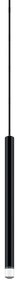Lodes 15826 2035 A-tube Nano Small, černé závěsné svítidlo s černým kabelem, 3W LED 3000K, 30cm