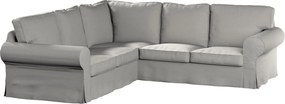 Potah na pohovku IKEA Ektorp rohová barva šedá látka pletený vzor