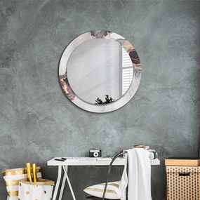 Kulaté dekorativní zrcadlo na zeď Abstraktní tekutina fi 70 cm