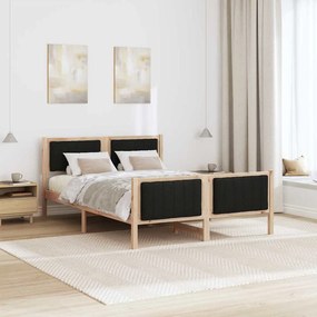 Rám postele Hnědo-černá 140 x 200 cm Masivní borovicové dřevo 3394320