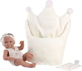 Llorens 73814 NEW BORN HOLČIČKA - realistická panenka miminko s celovi