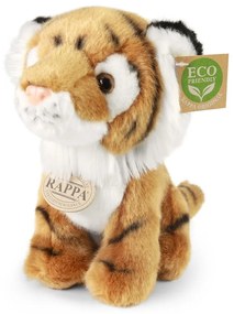 Rappa Plyšový tygr sedící 18 cm ECO-FRIENDLY