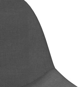 Petromila Otočné jídelní židle 2 ks tmavě šedé textil