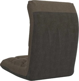 Skládací lenoška na podlahu taupe textil 336593