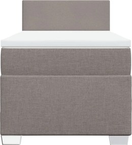Box spring postel s matrací taupe 100 x 200 cm textil 3288096