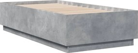 Rám postele betonově šedý 90 x 190 cm kompozitní dřevo 3209754