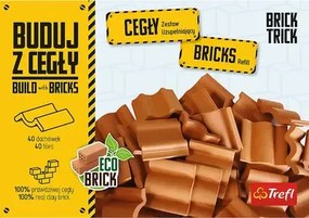 Trefl - Stavebnice - BRICK TRICK Balení střešních tašek / 40 ks / věk