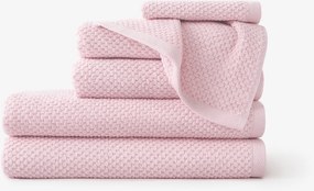 Goldea bavlněný froté ručník / osuška micro pure - pastelově růžový 70 x 140 cm