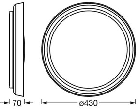 Ledvance -LED Stmívatelné svítidlo SUN@HOME LED/26W/230V 2200-5000K CRI 95 Wi-Fi