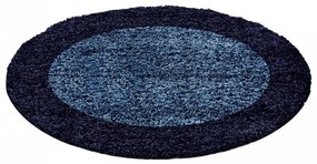 Vopi | Kusový koberec Life Shaggy 1503 navy - Kulatý průměr 160 cm