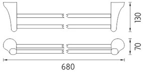 Nimco Držák na ručníky MO 4061D-26