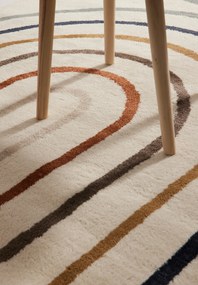 Hanse Home, Dětský koberec Adventures 106212 Cream Multicolor, 120x170, bílá, dětský pokoj