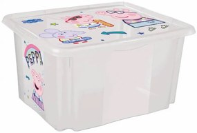 Keeeper Box na hračky Prasátko Peppa 45 l, transparentní