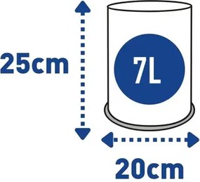ALDA Room Basket bílá / Odpadkový koš / 7 l / lakovaná ocel