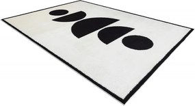 Dywany Łuszczów, AKCE: 80x150 cm Kusový koberec Mode 8598 geometric cream/black, černobílá, dětský pokoj