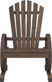 vidaXL Zahradní židle Adirondack 2 ks masivní jedlové dřevo [365092] Barva: Hnědá