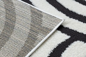 Dywany Łuszczów, AKCE: 120x170 cm Kusový koberec Mode 8629 cream/black, bílá, černobílá, kancelář