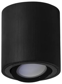 KOBI Podhledové bodové svítidlo B7094 výklopné, kruhové - černá + patice GU10