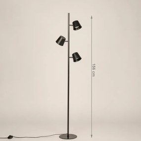 Stojací lampa Snap Fosca Black Trio