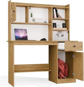 Psací stůl Chester s nástavcem 120 cm dub Artisan